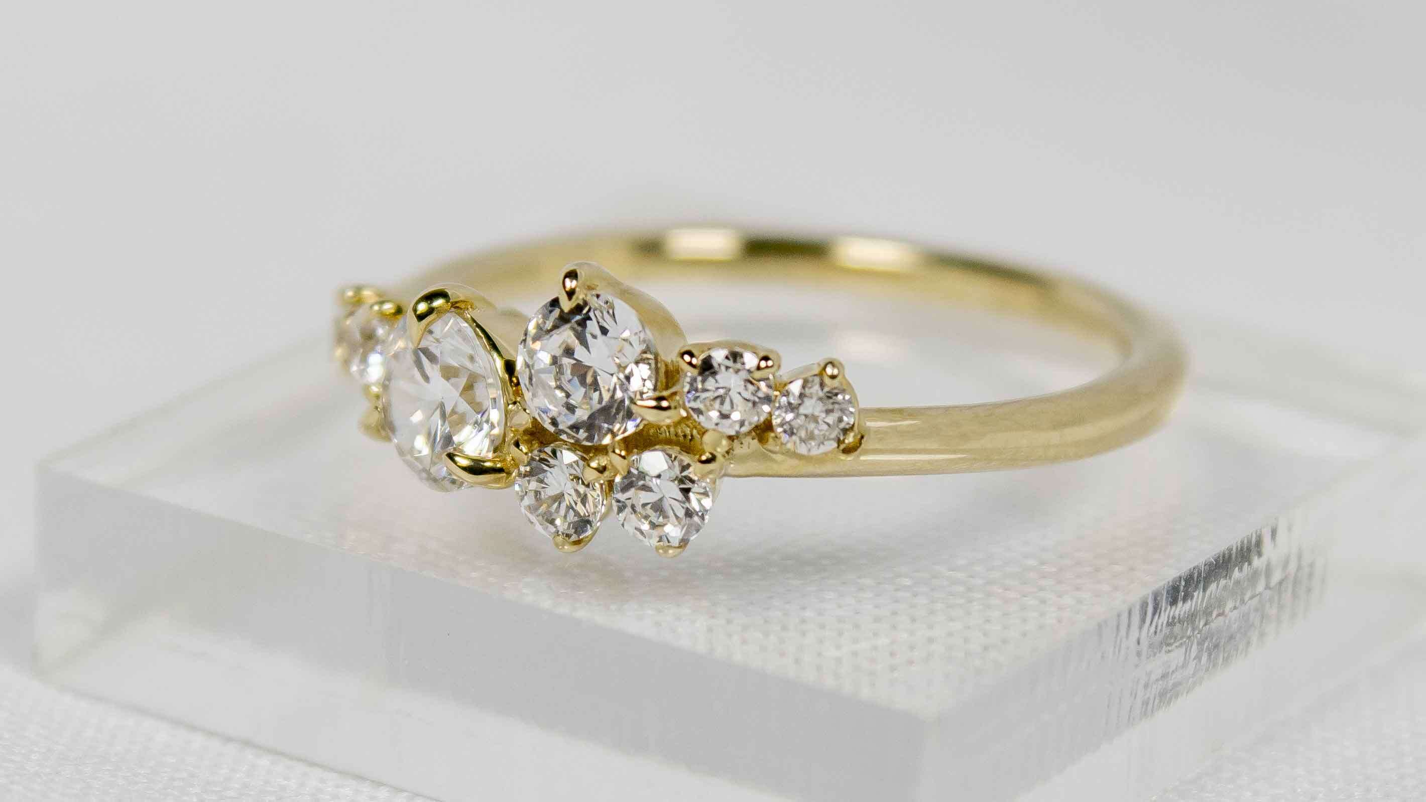 Why Cluster Diamond Engagement Rings Are Trending | Lisa Robin