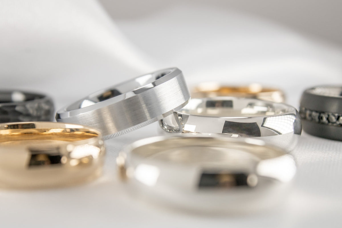Men's Alternative Metal Wedding Bands – Unique and Durable Styles ...