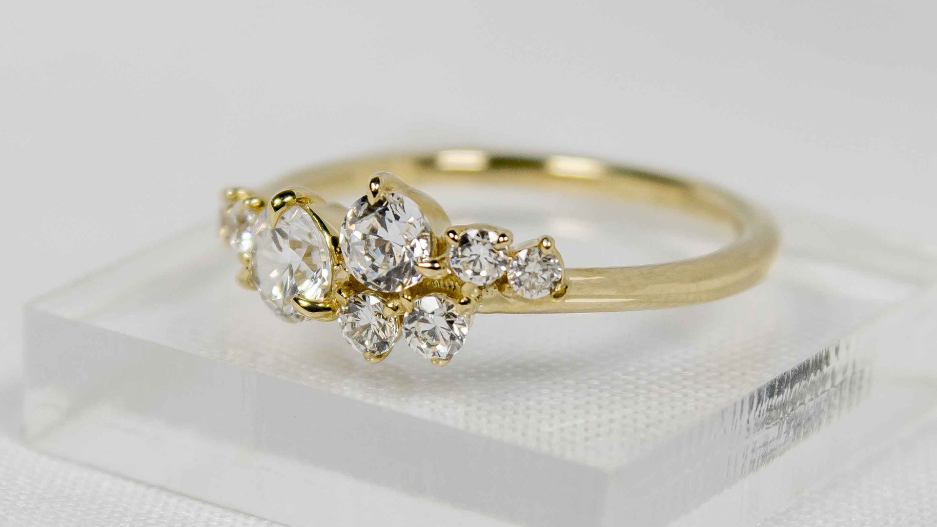 Cluster Engagement Rings | Lisa Robin