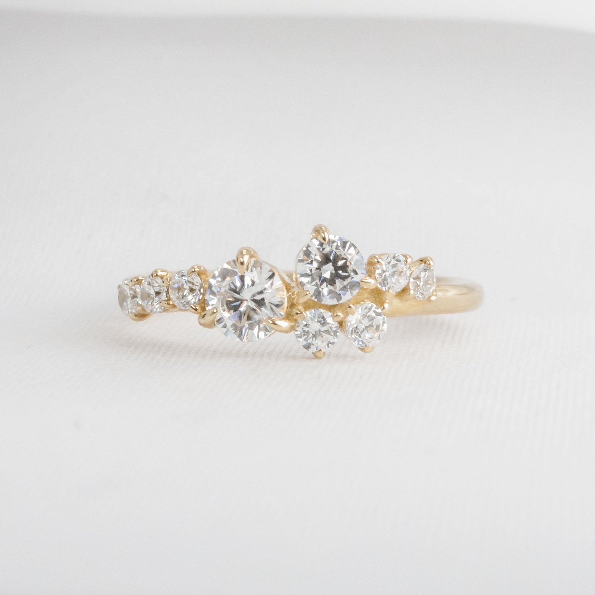 The Chloe Diamond Cluster Engagement Ring | Lisa Robin